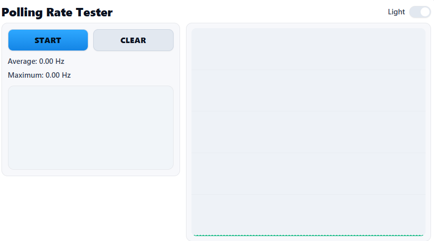 Mouse Polling Rate Test (Checker) – Live Report Rate in Hz
