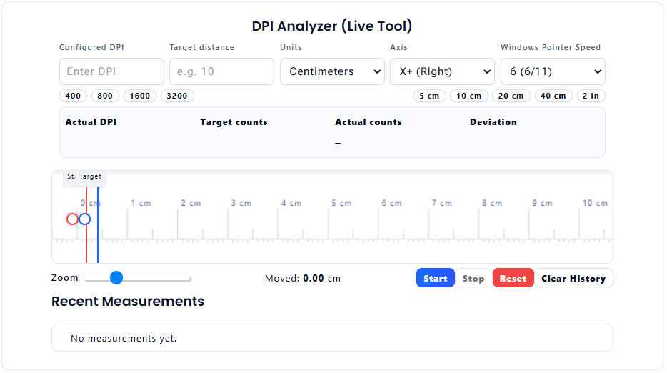 Mouse DPI Analyzer — Check Your Real Mouse DPI Free & Instantly